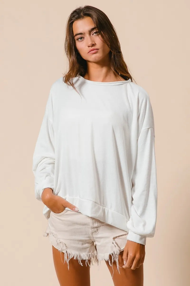The Day-Off Cozy Pullover | Soft Loop Terry Relaxed Sweatshirt – The ...